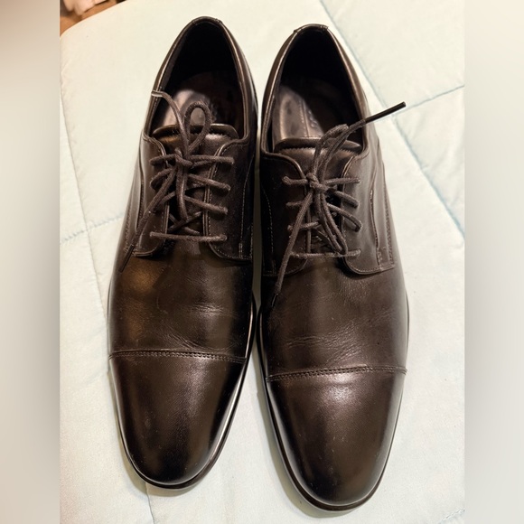 Ecco | Shoes | Ecco Tray Tech Black Mens Derby Shoes Size 46u 2125 ...